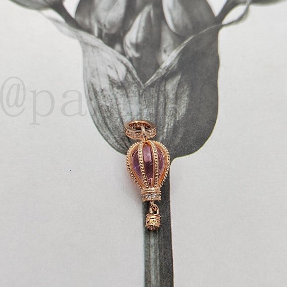 Pandora | Jewelry | Pandora Sparkling Pink Hot Air Balloon Dangle Charm ...